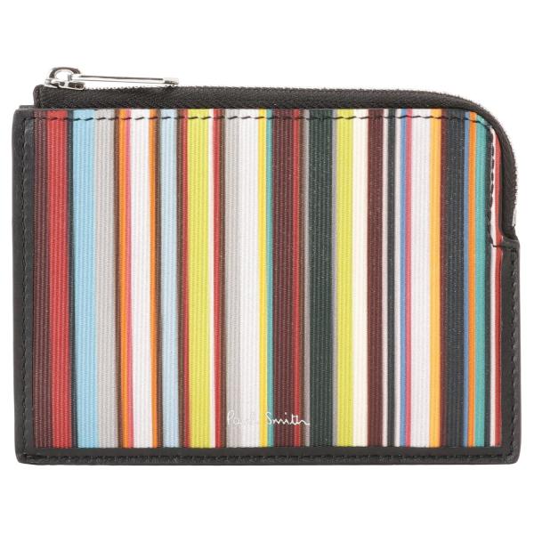 ■商品名 ポールスミス PAUL SMITH M1A 7429 KSIGST PRINTE カードケース コインケース 小銭入れ マルチストライプ 7429 KSIGST PRINTE マルチカラー/ブラック メンズ■メーカー型番 M1A ...