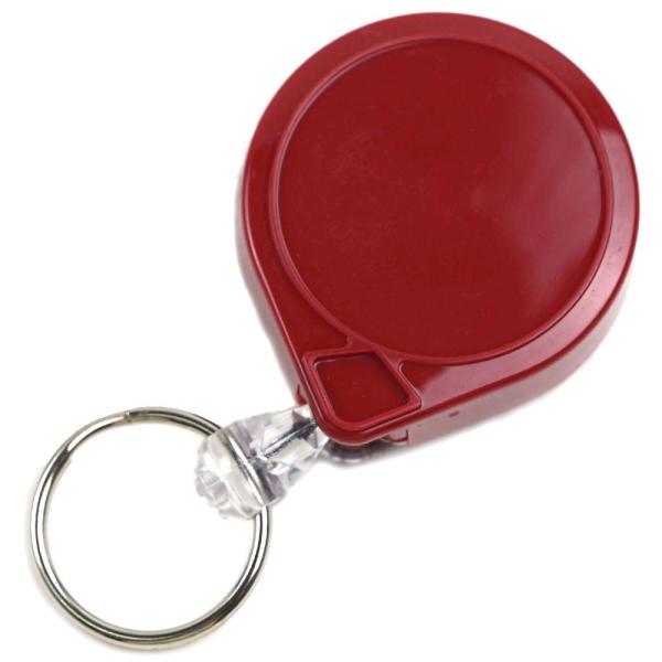 ■商品名 キーバック キーリール キーホルダー KEY-BAK ミニバック キーリング ナイロン90cm レッド 0081-005■カラー 本体：レッド / コード：ブラック / 金具：シルバー■素材 プラスチック / コード：ナイロン■サ...