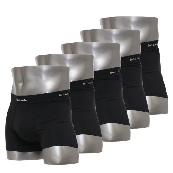 ■商品名 ポールスミス ボクサーパンツ 5枚セット 前閉じ 5枚組 Paul Smith Men's Trunk 5pack Black Cotton/Elastane S/M/Lサイズ M1A 914 MR5PK 79■カラー ブラック■...