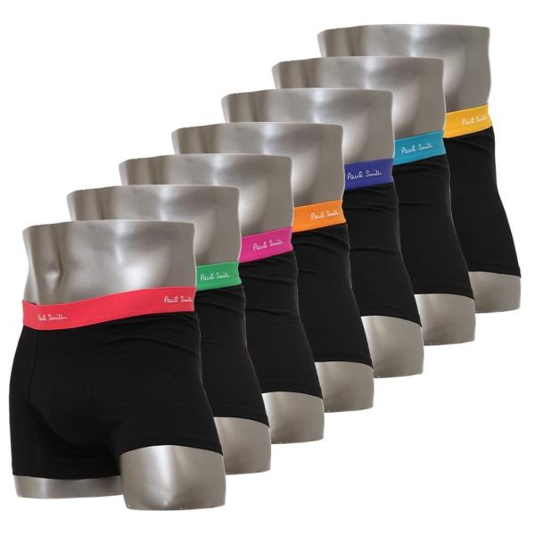 ■商品名 ポールスミス ボクサーパンツ 7枚セット 前閉じ 7枚組 Paul Smith Men's Trunk 7pack Black Cotton/Spandex S/M/Lサイズ M1A-914C-A7PCK101A■カラー ブラック...