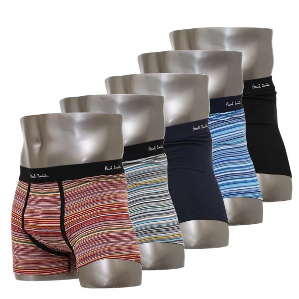 ■商品名 ポールスミス ボクサーパンツ 5枚セット 前閉じ 5枚組 Paul Smith Men's Trunk 5pack Black multi Cotton/Spandex S/M/Lサイズ M1A-914C-E5PCKL-47■カラ...