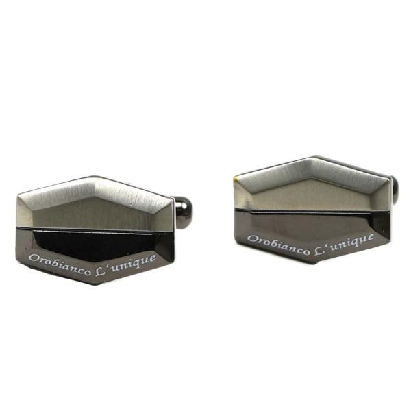 ■商品名 オロビアンコ ルニーク カフス メンズ ブラック×シルバー Orobianco L’unique Cuffs OLC10091B■サイズ 縦約12mm x 横約20mm■素材 真鍮■付属品 Orobianco専用BOX■備考 ※お...