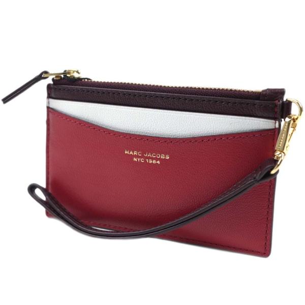 ■商品名 マークジェイコブス フラグメントケース ミニ財布 カードケース コインケース トゥルーレッドマルチ TRUE RED MULTI THE TOP ZIP WRISTLET WALLET MARC JACOBS S165L03FA2...