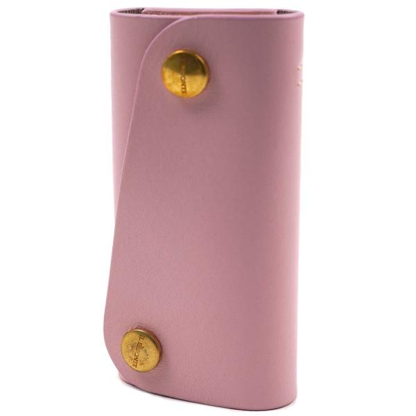 ■商品名 イルビゾンテ キーケース キーリング付 IL BISONTE ピンク 裏面牛のロゴあり CONTEMPORARY COLLECTION FIFTY ON ORGANIC VACCHETTA LEATHER key ring SKH...