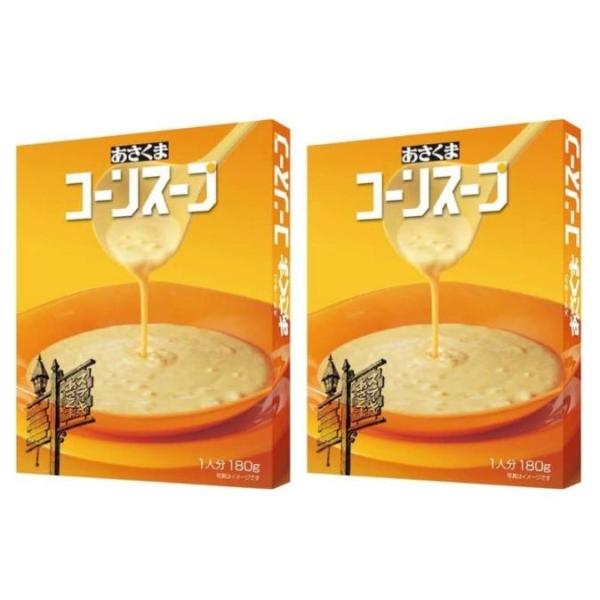 【内容量】コーンスープ1人分（180ｇ) ×　2【保存方法】常温【お召し上がり方】●お湯で温める場合：袋の封を開けずに熱湯の中に入れ、３〜５分間沸騰させてから封を切り、容器に移してお召し上がり下さい。●電子レンジで温める場合：必ず他の電子レ...