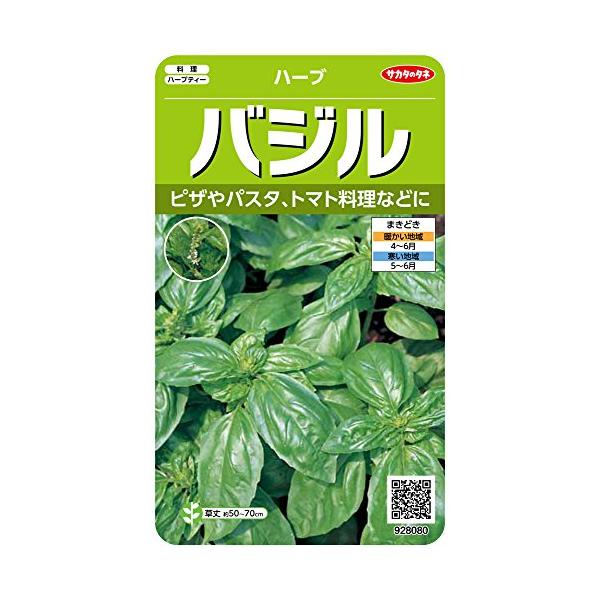 バジル ハーブ緑/2.8ml/00928080・PatternName:単品・パッケージ個数:1・切替月:6月・詰量:2.8ml・発芽率:65・採苗本数:500・春秋扱い:春のみ品種