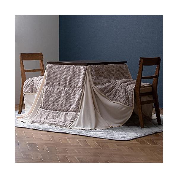 おしゃれ北欧[ジャガード織]グレージュ/長方形:240×220cm/KKBJ-2422・Size:長方形:240×220cmColor:[ジャガード織]グレージュPatternName:こたつ掛け布団・パッケージ個数:1・商品サイズ（cm）...