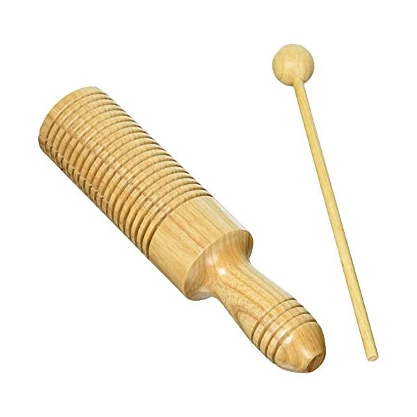 -/-/OP-WTB01・パッケージ個数:1・付属のビーターで叩いて“カンカンッというリズムを刻む他、凸凹をけずることでギロとしても演奏可能・ギロでの演奏時は、付属のビーターのヘッド部分と柄の部分では異なる雰囲気の音色を出せます・約217×...