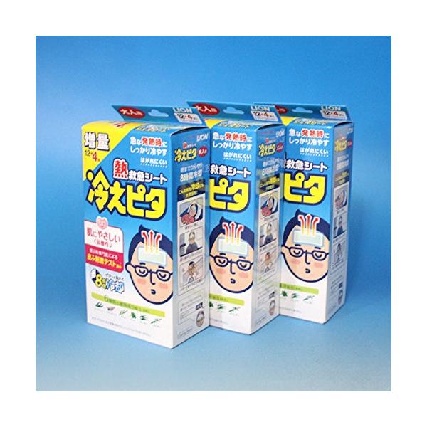 -/16シート (x 3)/-・パッケージ個数:3・冷えピタ　大人用　１２枚+４枚（増量）熱救急シート　お得３箱セット　ライオン・パッケージ重量: 0.82kilograms・対象性別: unisex・サイズ: 16シート (x 3)