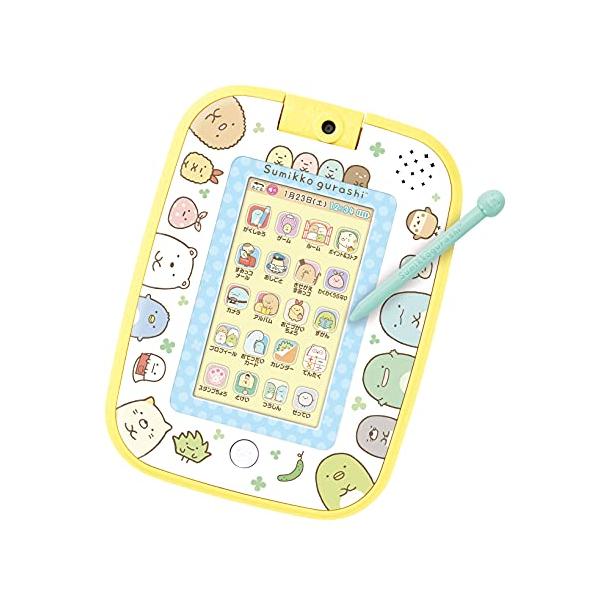 通常モデル・電池式イエロー/?2.5x13x17.5cm/4971404318595・すみっコぐらしのキャラクターがかわいい、お子様用タブレットです。従来品『すみっコぐらし ゲームもおべんきょうもできちゃう! すみっコパッド』からアプリが増...