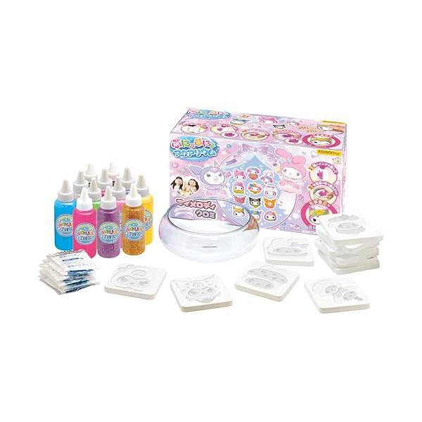 マルチカラー/-/KJT120428・セット内容：カラーインク8色(ピンク・さくら・むらさき・みずいろ・きいろ・みどり・しろ・くろ×2)+キラキラインク3色(キラキラピンク・キラキラむらさき・キラキラゴールド)、型(マイメロディ6型・クロミ...