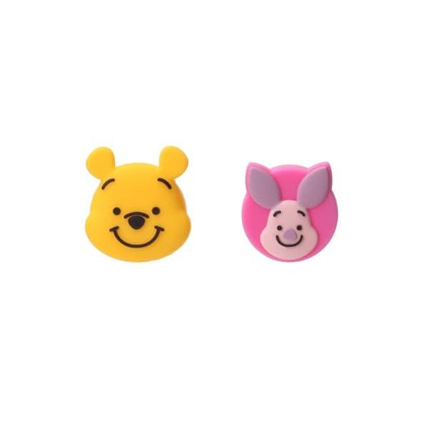 くまのプーさん/-/PG-DJ2SC07POO・パッケージ個数:1・ディズニーキャラクターデザインの指滑りを防止するゲーム用スティックカバー2
