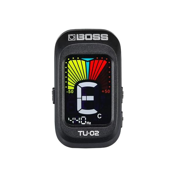 -/-/TU-02・パッケージ個数:1・小型かつ正確なクリップ・チューナー・視認性に優れたカラー・ディスプレイ・4つのチューニング・モード（クロマチック／ギター／ベース／ウクレレ）・リチウム・ボタン電池で最大24時間の連続使用が可能・オート...