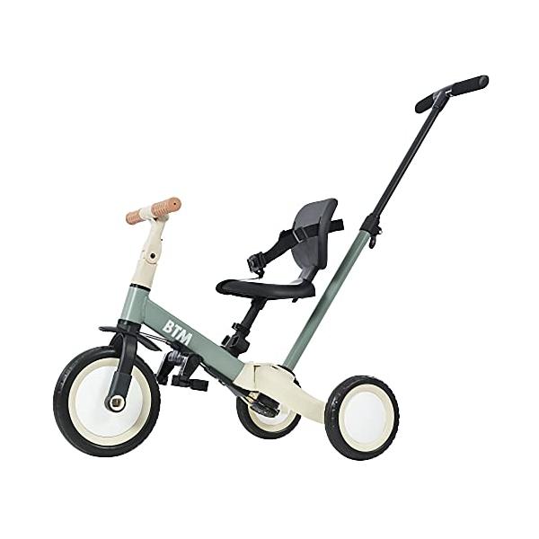 グリーン+ホワイト/グリーン+ホワイト/MS199289MAA・Color:グリーン+ホワイト・パッケージ個数:1・【二輪車に変えられる三輪車、1台4役】(1)6〜12ヶ月:対面式で親子のコミュニケーションがアップできるし、赤ちゃんに十分な...