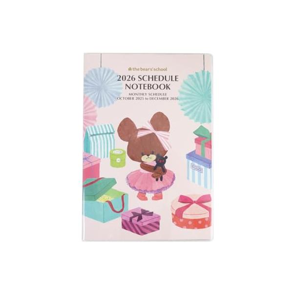 ピンク/-/26KD-5P・Color:ピンク・パッケージ個数:1・【サイズ】A5(152×216×6mm) 180g【レイアウト】マンスリー・【表紙】PVCカバー付【ページ数】80頁【六曜表記】大安、仏滅、友引表記あり・【内容1】2026...