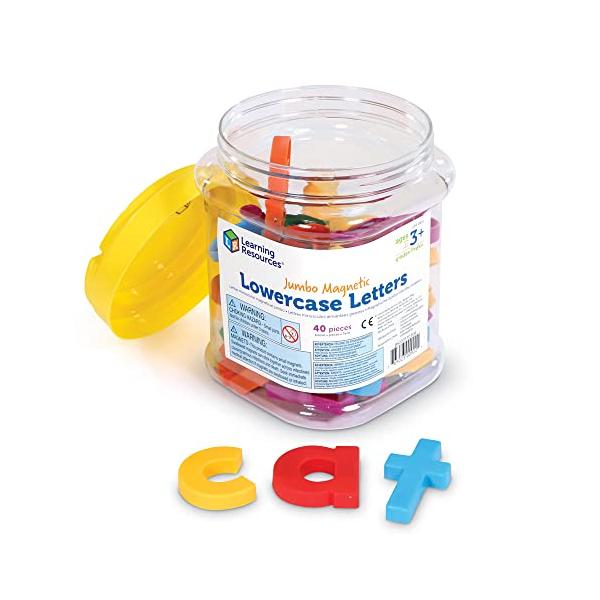 小文字 40個入りマルチカラー/ピースサイズ : 約 1 ｃm ~ 6.5 ｃm/LER0451・Style:小文字 40個入り・パッケージ個数:1・世界100カ国以上で愛されるラーニングリソーシズのアルファベットマグネット。カラフルでかわ...