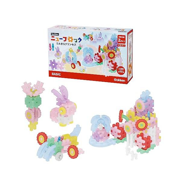 ミルきらプリンセス-/-/83730・Style:ミルきらプリンセス・対象年齢:2歳以上・セット内容:ブロック16種90パーツ、取扱説明書・主な材料:ブロック:PE、外箱:紙・生産国:中国・プリンセスとプリンスの人形パーツも入っており、自分...