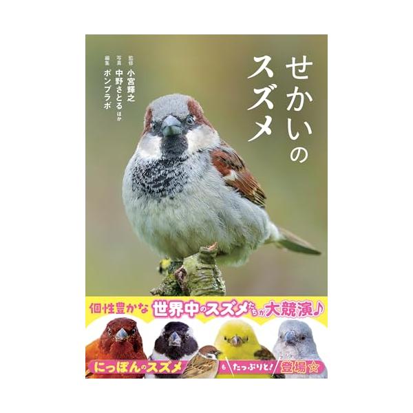 世界各地に28種生息する 「せかいのスズメ」たちの 生態、個性を大紹介！  にっぽんのスズメとどこがちがう？ どこが似てる？ その特徴を大解剖！  現在28種が確認されているスズメのなかまは、南極を除くすべての大陸に生息する、鳥類の中で最も...