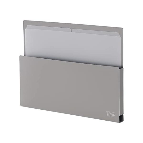 ヨコ型ライトグレー/1個 (x 1)/SEL-2820-61・Color:ライトグレーStyle:ヨコ型・パッケージ個数:1・本体外寸：H245×W332×D24ｍｍ・ポケット内寸：H145×W330×D18ｍｍ・規格：A4サイズヨコ型・本...