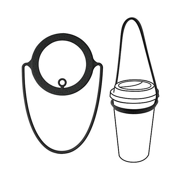 ブラック/-/LF18082-BK・Color:ブラック・【 シンプルで特殊なデザイン 】 ドリンクをテイクアウトする時に両手を解放し、かっこよく、おしゃれで持ち歩きましょう！・【 用途が広い 】現在大人気のバナナジュースやタピオカティー（...