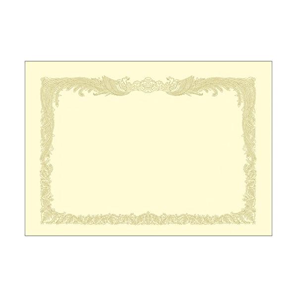 クリーム色/A3/10-1187・Size:A3・パッケージ個数:1・【サイズ】A3サイズ 縦297mm×横420mm・【仕様】縦書き用、横向きに飾る・【特徴】インクジェット、レーザープリンタ、凸版印刷、オフセット対応・【入数】賞状用紙10...