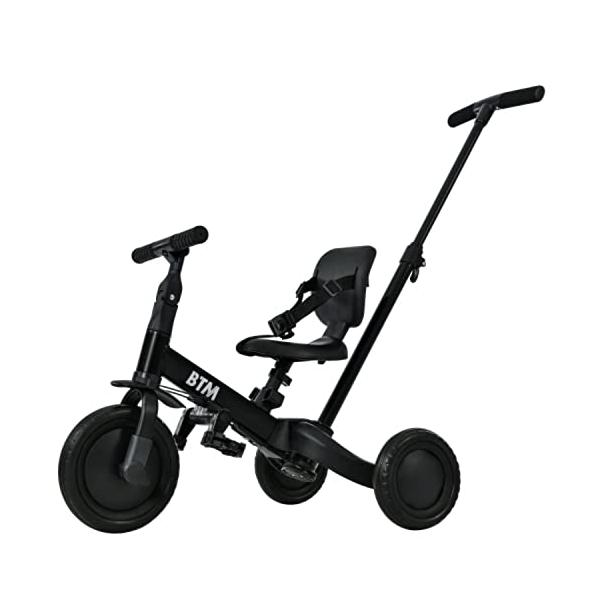 ブラック/?71×29.3×52cm/MS293050・Color:ブラック・【5IN1多機能一台五役！】お子さんの成長に合わせてパーツを変更することで、手押し三輪車モード・ペダルのない足けりモード・通常の三輪車モード・自転車モード・二輪の...