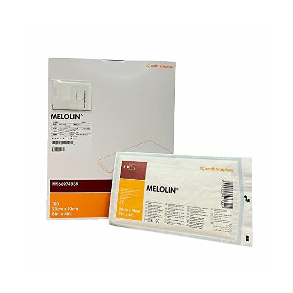 メロリン-/100シート (x 1)/66974939・Size:100シート (x 1)・パッケージ個数:1・医療機器区分:一般医療機器・医療機器届出番号:13B1X10222WC0006・規格: 10×20cm  入数: 100枚・ガー...