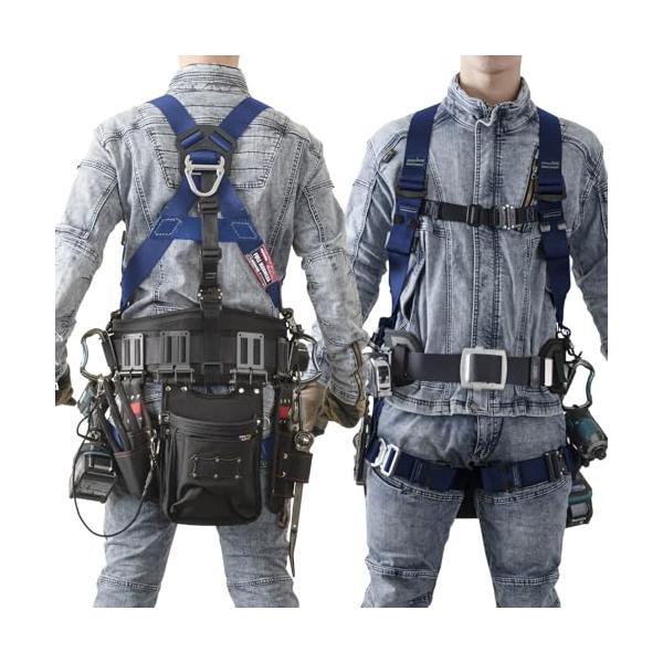 フルボディハーネスネイビー/L/TH-521-OT-BL-L-JAN-BX■・Color:ネイビーSize:L・パッケージ個数:1・仕様：フルハーネスのみ・ベルト色：ネイビー・サイズ：L、ベルト幅：45mm、胸ベルト幅：30mm、取付可能胴...