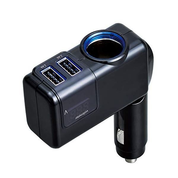 1連+2USB(電圧計) F307DC1口×USB2口 ダイレクト 電圧表示/1DC+2USB(出力4.8A)/F307・Color:DC1口×USB2口 ダイレクト 電圧表示・パッケージ個数:1・50年以上も国内カー用品市場で実績を積んで...