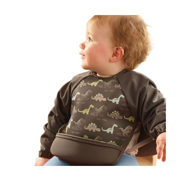 モダンダイナソーR/1個 (x 1)/BBWS-3-110・Color:ダイナソーR・パッケージ個数:1・【イギリスで大人気！タフでやさしいお食事エプロン！】英国生まれのウルトラビブは、ウェットスーツ素材の特性を活かしたお食事用エプロン。吸...