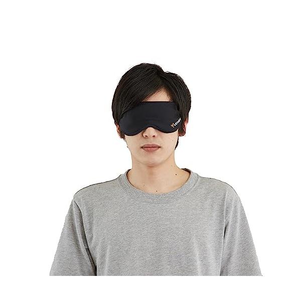 アイマスクブラック/S-M/61060331・Size:S-MPatternName:単品・パッケージ個数:1・素材:ポリエステル84%、ポリウレタン16%・周長47-50cm・原産国:日本・機能:ポリエステルベア天竺:ポリウレタンを使用し...