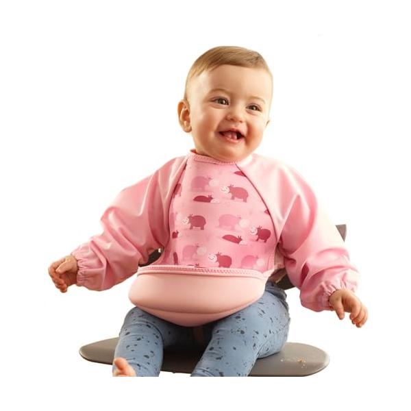 モダンヒッポ/1個 (x 1)/BBWS-3-121・Color:ヒッポ・パッケージ個数:1・【イギリスで大人気！タフでやさしいお食事エプロン！】 英国生まれのウルトラビブは、ウェットスーツ素材の特性を活かしたベビーエプロン。 吸水性と防水...