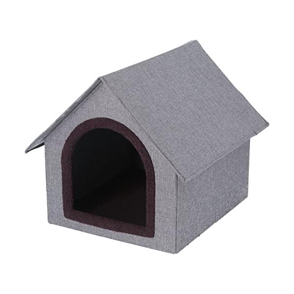 三角屋根グレー/小型/53717・Color:グレーStyle:三角屋根・パッケージ個数:1・大きなペットもゆったり使える三角屋根のペットハウス・サイズ:幅53×奥行59×高さ49.5cm・本体重量:3.3kg・開口部:25×27cm・素材...