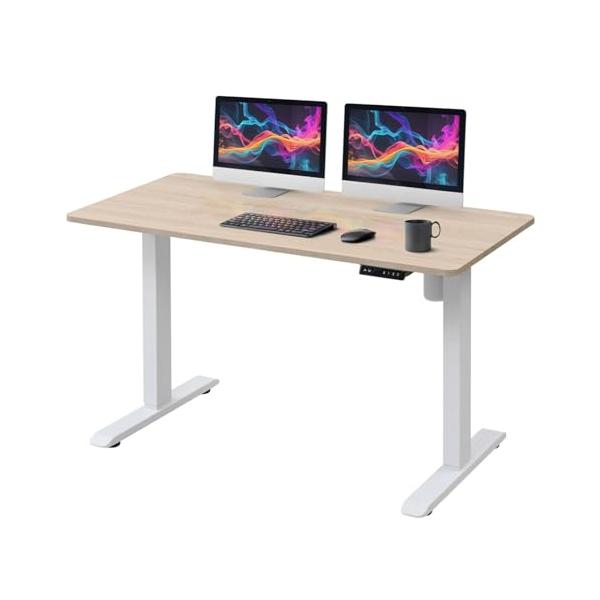 a)単品ウォッシュドオーク/マットホワイト/a)単品/AED-1260(WO/MWH)・Color:ウォッシュドオーク/マットホワイトStyle:a)単品・パッケージ個数:1・【最初の1台におすすめなエントリーモデル】電動昇降デスクを使って...