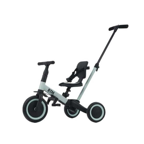 オパールグリーン/?71x29.3x52cm/MS199289・Color:オパールグリーン・【5IN1多機能一台五役！】お子さんの成長に合わせてパーツを変更することで、手押し三輪車モード・ペダルのない足けりモード・通常の三輪車モード・自転...