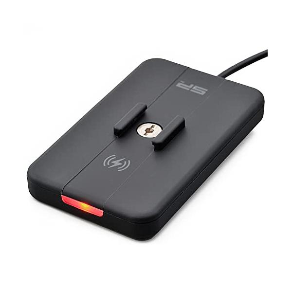 -/-/25541・PatternName:ワイヤレス充電器・【用途】SP CONNECT用 オプション・【仕様1】SP CONNECTフォンケースを装着したスマートフォンをワイヤレスで充電可能。乗車毎にUSBケーブルを抜き差しする手間を解...