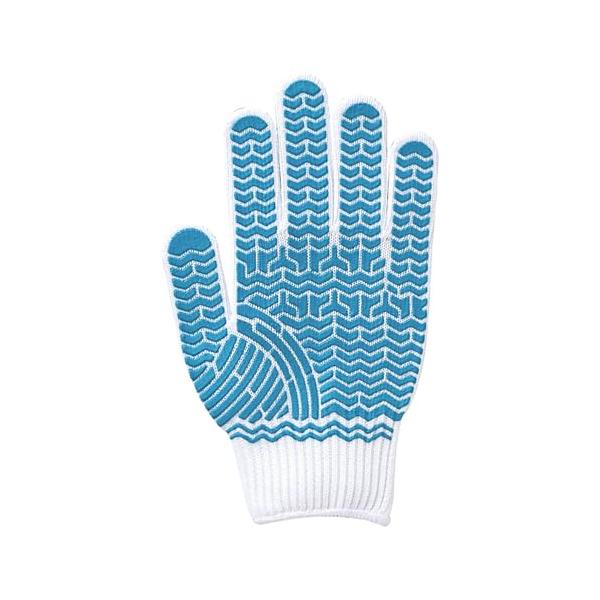 レギュラーホワイト/ブルー/M/180・Size:M・パッケージ個数:1・サイズ:M・手袋:ポリエステル・綿・すべり止め:天然ゴム