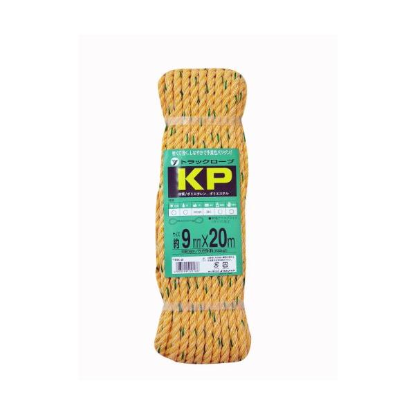 KPオレンジ/9mm×20m/TRK-2・Size:9mm×20mStyle:KP・パッケージ個数:1・原産国:中国・材質:ポリエチレン・ポリエステル・先端:両端アイ加工(サツマ加工)・耐候性:○・耐水性:○