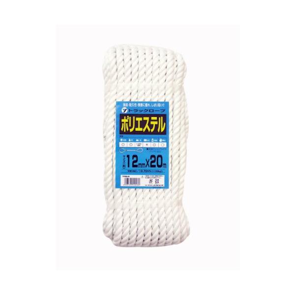 ポリエステル-/12mm×20m/TRS-5・Size:12mm×20mStyle:ポリエステル・パッケージ個数:1・原産国:中国・材質:ポリエステル・先端:両端アイ加工(サツマ加工)・耐候性:◎・耐水性:◎