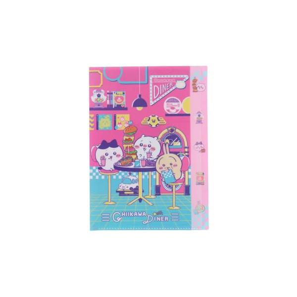 レトロランチ/【サイズ】W225×H310×D2mm/S2175614・Size:【サイズ】W225×H310×D2mm・パッケージ個数:1・80年代ポップなカラーリングが楽しい「ちいかわ」ステーショナリー！・【特長】書類の仕分けに便利な5...