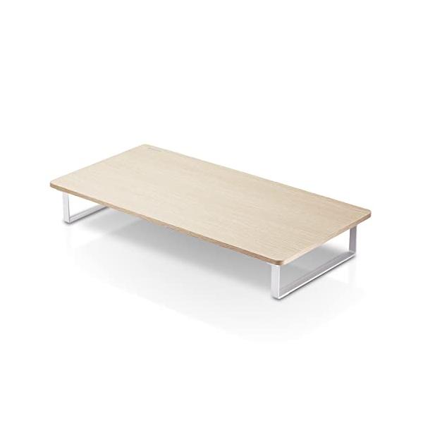 3) オーク調木目調/幅52cm/PCA-DPSW528NOAK・Color:木目調Size:幅52cm・パッケージ個数:1・27インチまでの液晶ディスプレイに対応したディスプレイスタンドです。・液晶ディスプレイの高さを8cm上げることで目...