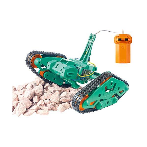 No.223 ツイストクローラー工作セット 2chリモコン-/-/70233-000・パッケージ個数:1・五角形のクローラーがシーソーのように動いて大きな段差も楽々のりこえ、2チャンネルリモコンで前後進と左右旋回が楽しめる工作セット・クロー...