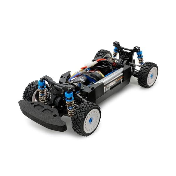 ブラック/-/58707・パッケージ個数:1・モーターをフロントミドに縦置きし、車体中央のスパーギヤから前後等長プロペラシャフトを介して動力を伝達。オンロードはもちろん、フラットダートで豪快なラリー走行も楽しめる、走行フィールドを広げたシャ...