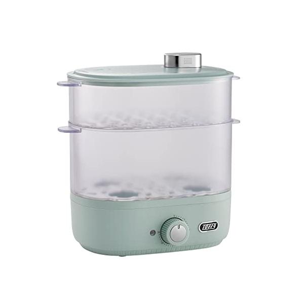 ペールアクア/**/K-FS1・Color:ペールアクア・パッケージ個数:1・食材を入れてダイヤルを回すだけで簡単に蒸し料理が作れるフードスチーマー！ “ほったらかし”調理で手軽にもう1品！ヘルシーで美味しく時短にも。 赤ちゃんの離乳食から...