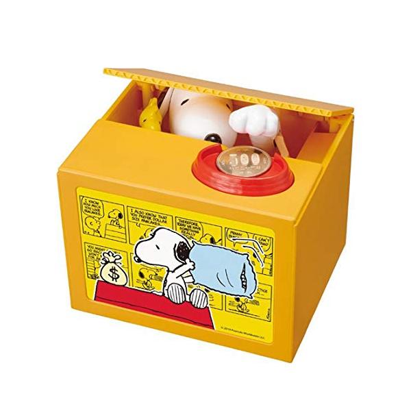 イエロー/標準/スヌーピーバンク・パッケージ個数:1・何度でも貯金したくなる、とっても可愛い癒し系貯金箱。・電池種別 :単三型電池は別売り・梱包サイズ:11.0cm×13.0cm×11.0cm・対象年齢:6歳以上