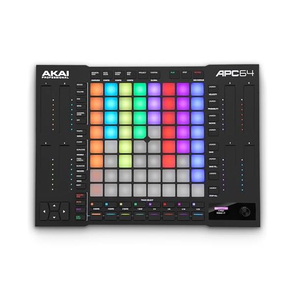 APC64-/-/APC64・Style:APC64・パッケージ個数:1・次世代のAbleton Liveコントローラー-64個のRGBベロシティ・センシティブ・パッド、8個のアサイナブル・タッチ・ストリップ、内蔵ステップ・シーケンサー、リ...