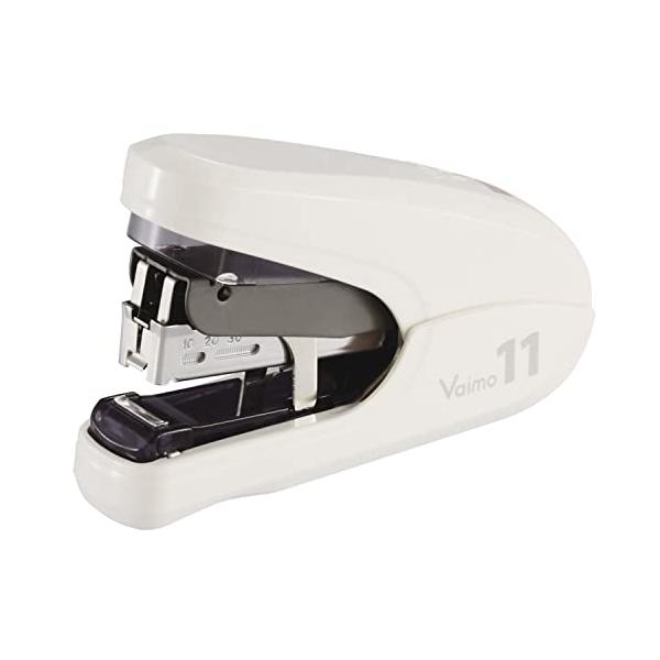 伝統的ホワイト/外形寸法 : 幅96×奥行96×高さ35mm/HD-11FLK/W・PatternName:単品Color:ホワイト・パッケージ個数:1・「倍も」とじるバイモ11フラット 針付き・2~40枚まで、軽い力でとじることができ、綴...