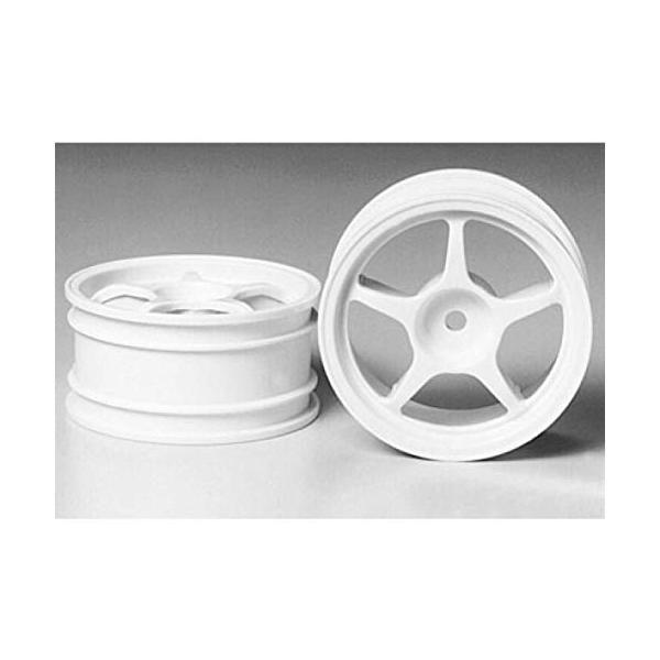 ホワイト。/26ミリメートル/300053232・Size:26ミリメートル・パッケージ個数:1・1/10 SCALE ONE-PIECE RACING SPOKE WHEELS (1 PAIR)・RCカーの性能アップやセッティングに・カラ...