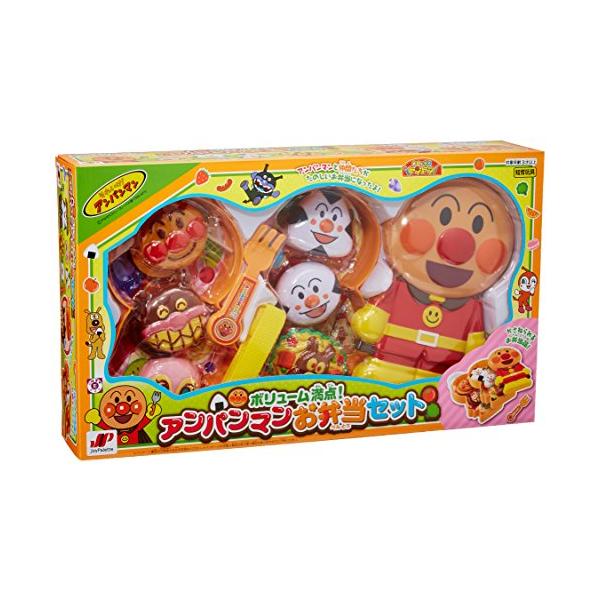 マルチカラー/-/-・PatternName:単品・対象年齢:3才以上・サイズ:W125mm×H191mm×D86mm・セット内容:本体、お弁当バンド、フォーク、アンパンマンパン、ばいきんまんパン、ドキンちゃんクッキー、おむすびまんおにぎり...