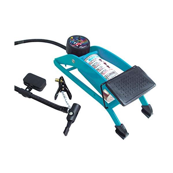 02)踏みマッチョ(シングルポンプ)ブルー/W250xD90xH80mm/CY-001BL・Color:ブルー・パッケージ個数:1・新SG規格適合品・最大使用圧力:500kPa・対応バルブ:英・米式チューブバルブ 付属アダプター:自転車用・...